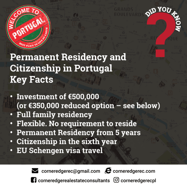 PORTUGAL GOLDEN RESIDENCE PERMIT PROGRAM - Update
